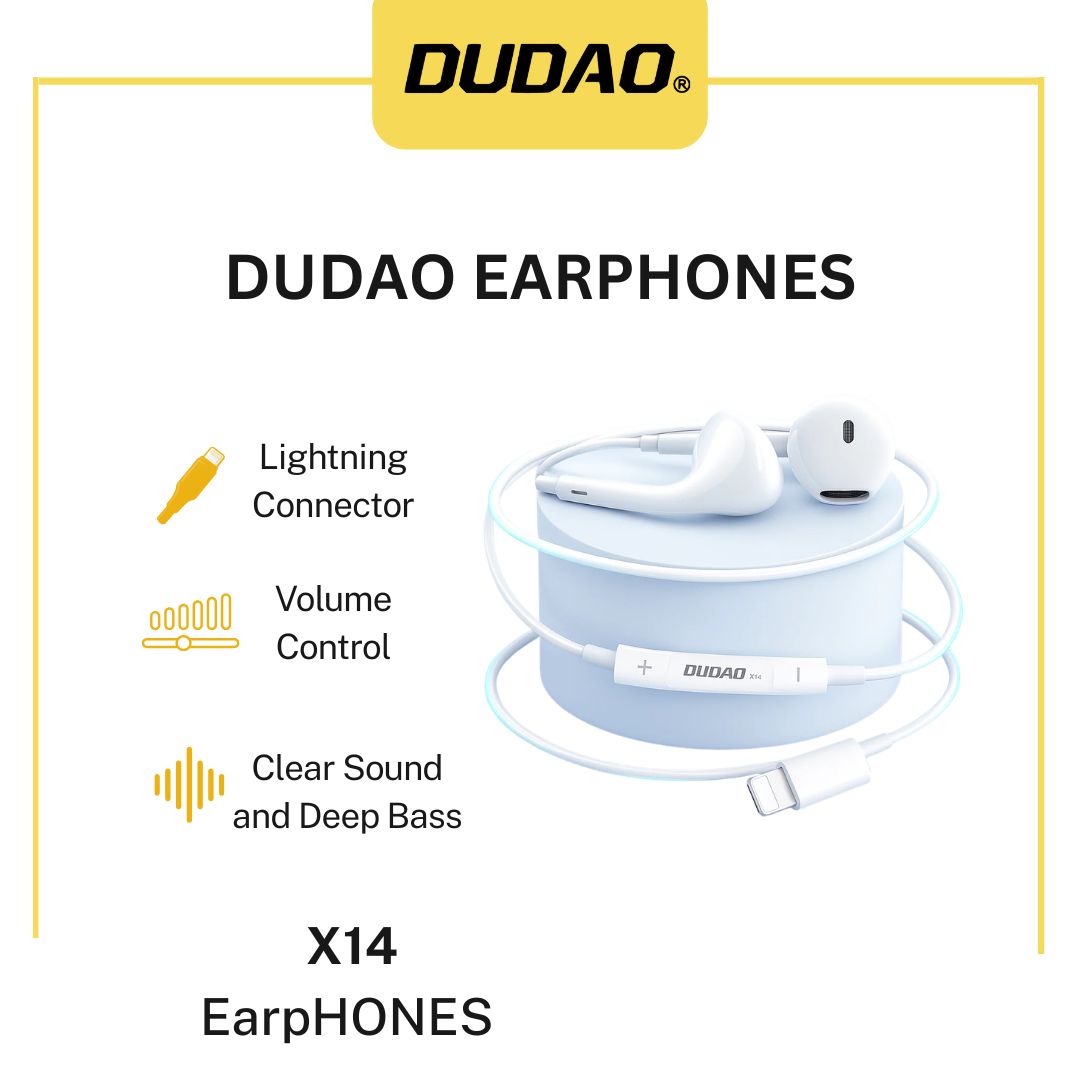 Buy DUDAO X14+ Lightning Earpods | Best Earbuds & Earpods in Pakistan ...